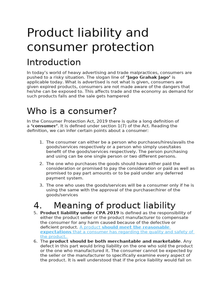 Understanding Product Liability Laws | PDF | Legal Liability | Product ...