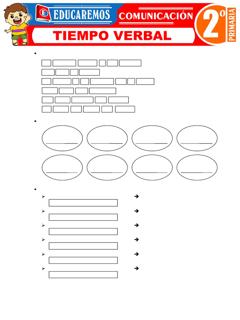 Tiempo Verbal para Segundo Grado de Primaria | PDF