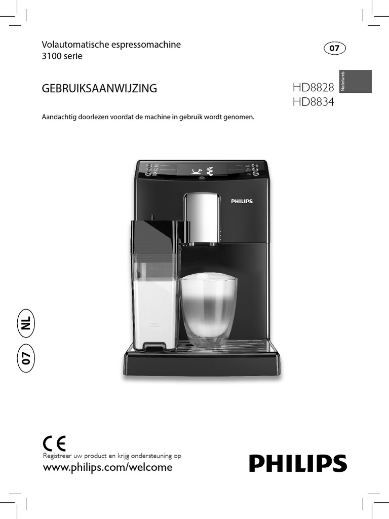 User Manual Philips 3100 Series Super-Automatic Espresso Machine | PDF