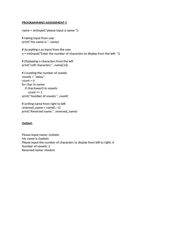 Programming Assignment 5 | PDF