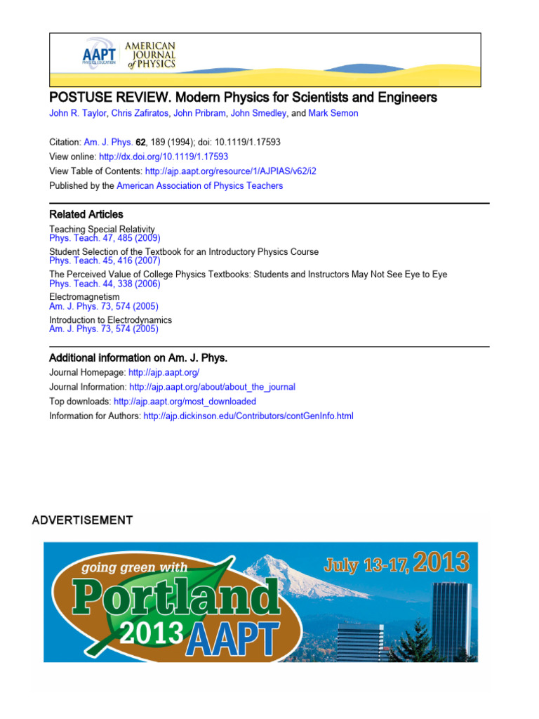 Modern Physics Review | PDF