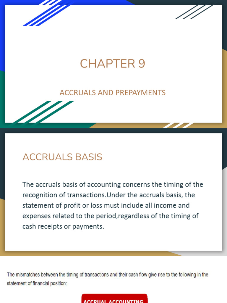 Accruals and Prepayments | PDF