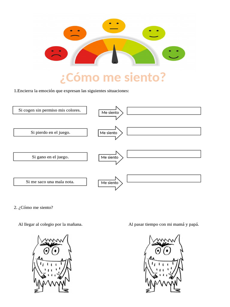 Ficha Como Me Siento | PDF
