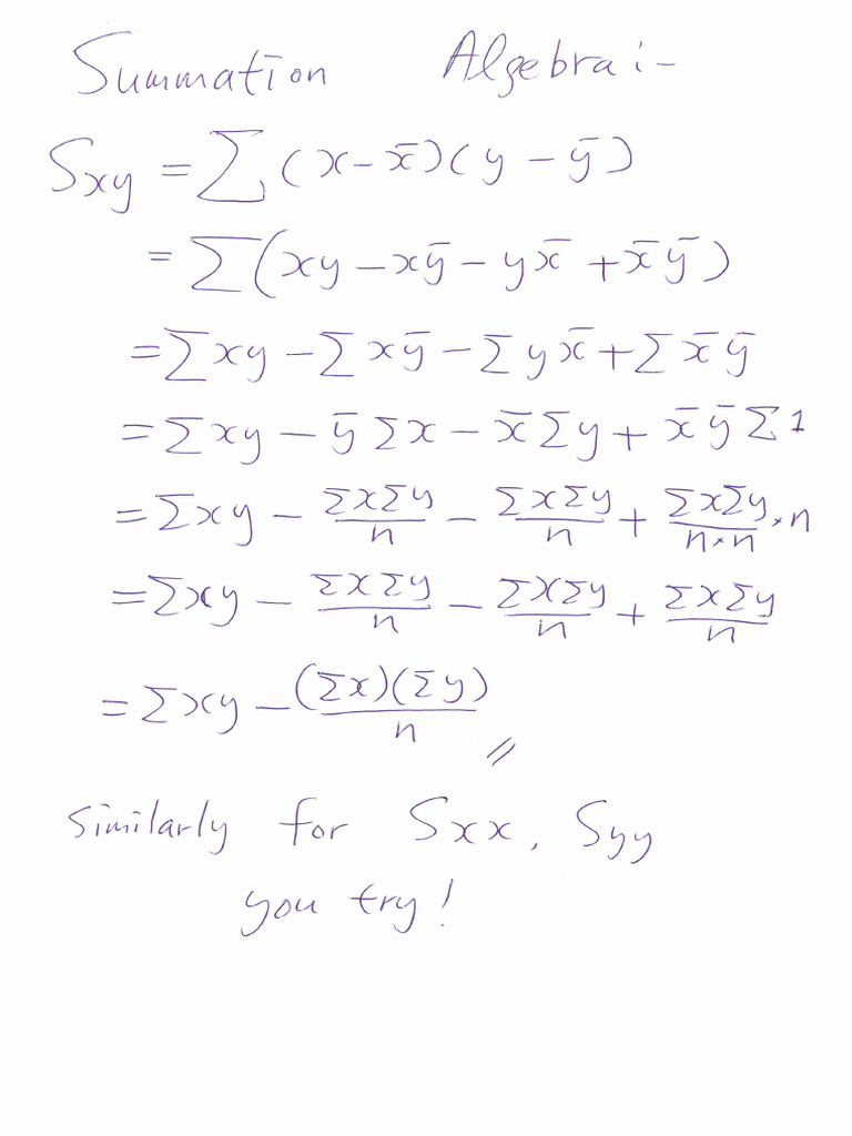 Summation Algebra (2) | PDF