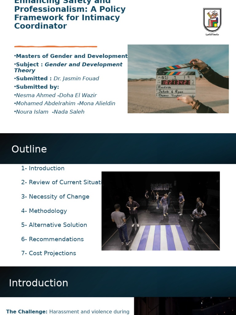 Intimacy Coordination Presentaion | PDF | Actor | Egypt