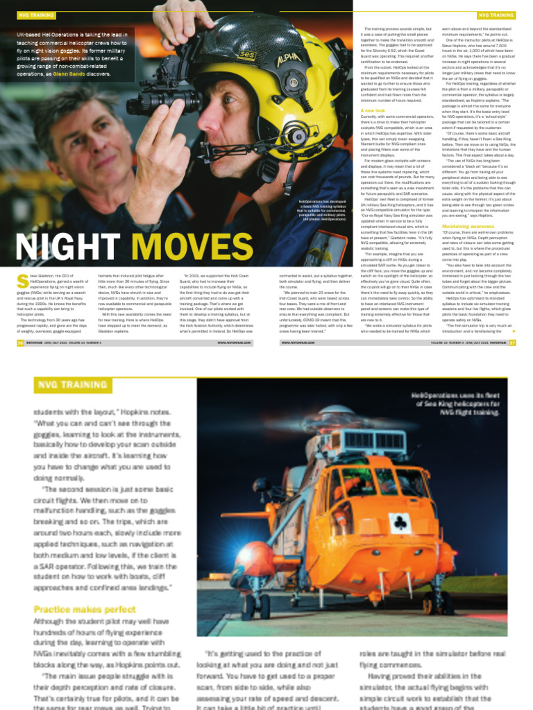 NVG Training for Helicopter Pilots | PDF | Aircraft | Aviation