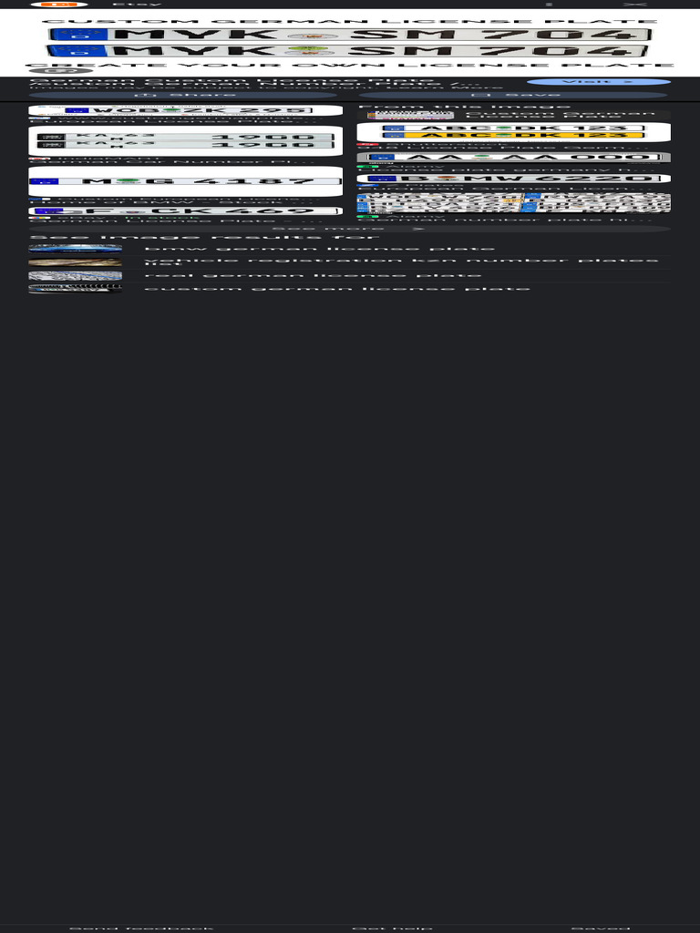 Germany Plate Number Car - Google Search | PDF