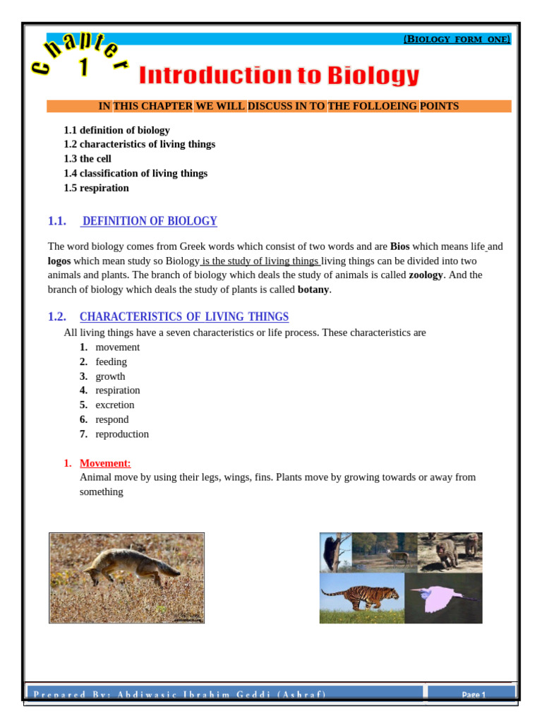 Biology Form One Book | PDF | Leaf | Agriculture