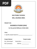 Economics Project Cover Page Design | PDF