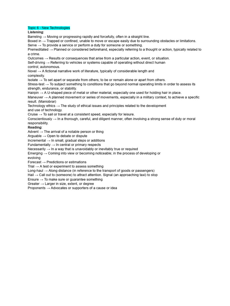 New Tech Terms & Concepts Guide | PDF