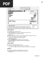 Edexcel IGCSE Maths Higher Topics List | PDF | Trigonometry | Equations