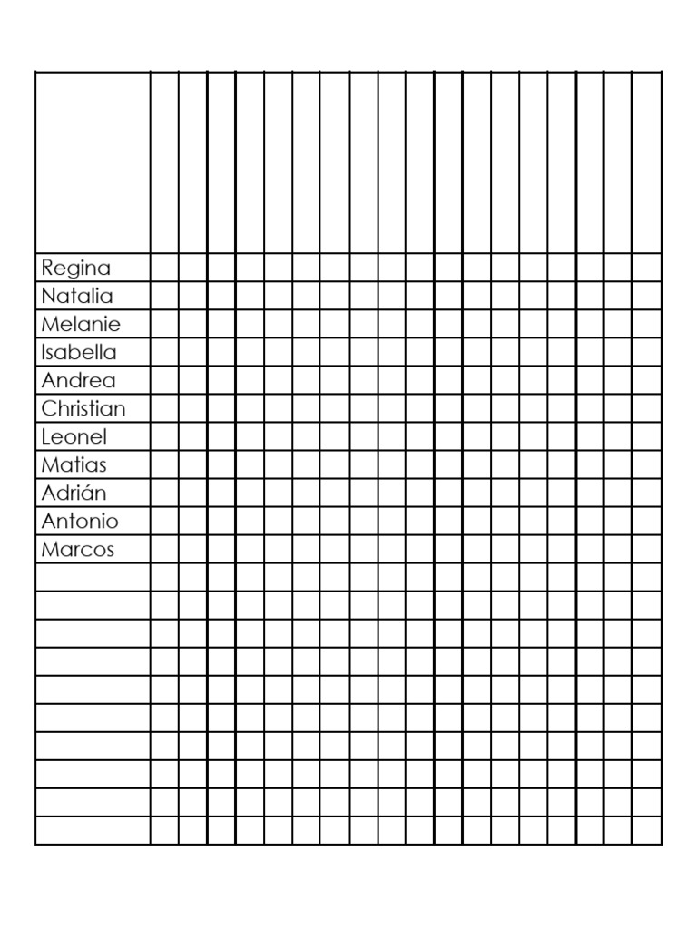 Regina Natalia Melanie Isabella Andrea Christian Leonel Matias Adrián Antonio Marcos | PDF