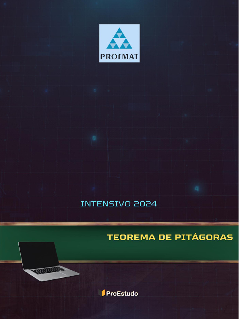 Apostila 4 Turma Intensivo Profmat 2024 - Teorema de Pitágoras | PDF | Triângulo | Geometria do ...