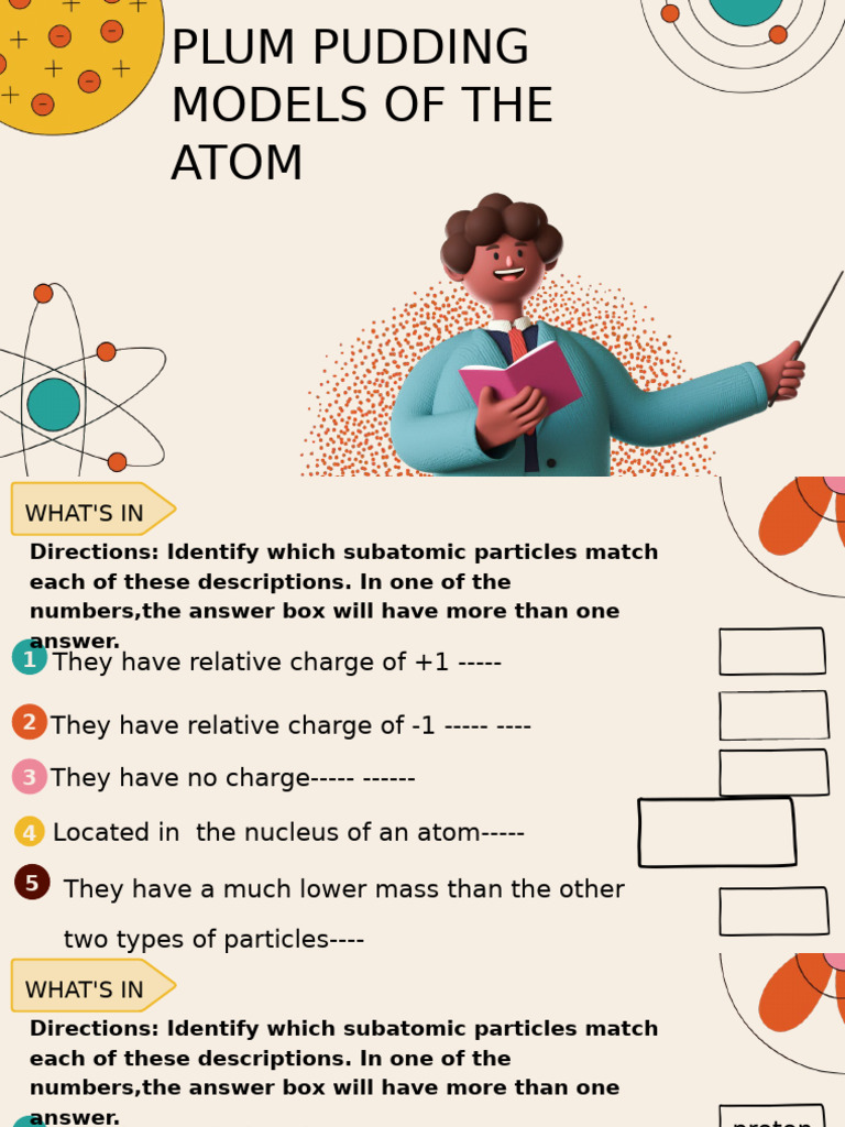 Understanding Plum Pudding Model | PDF | Atoms | Atomic Nucleus