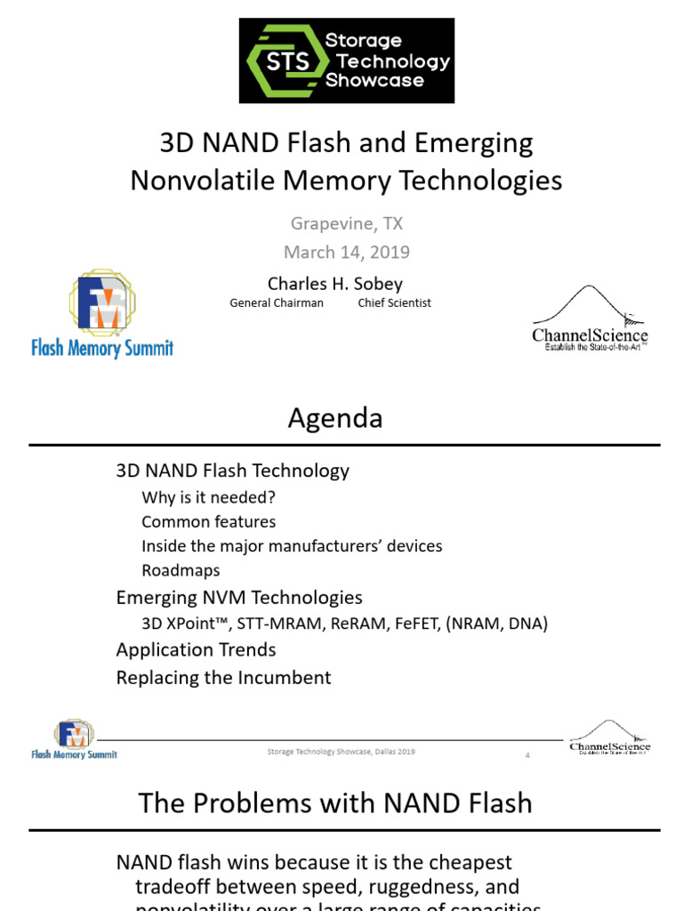 18 Chuck Sobey Channel Science C3D Flash and Emerging Memory Technologies | PDF | Flash Memory ...