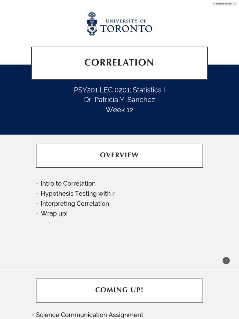 Week 12 Slides_Notes | PDF | Student's T Test | Statistics