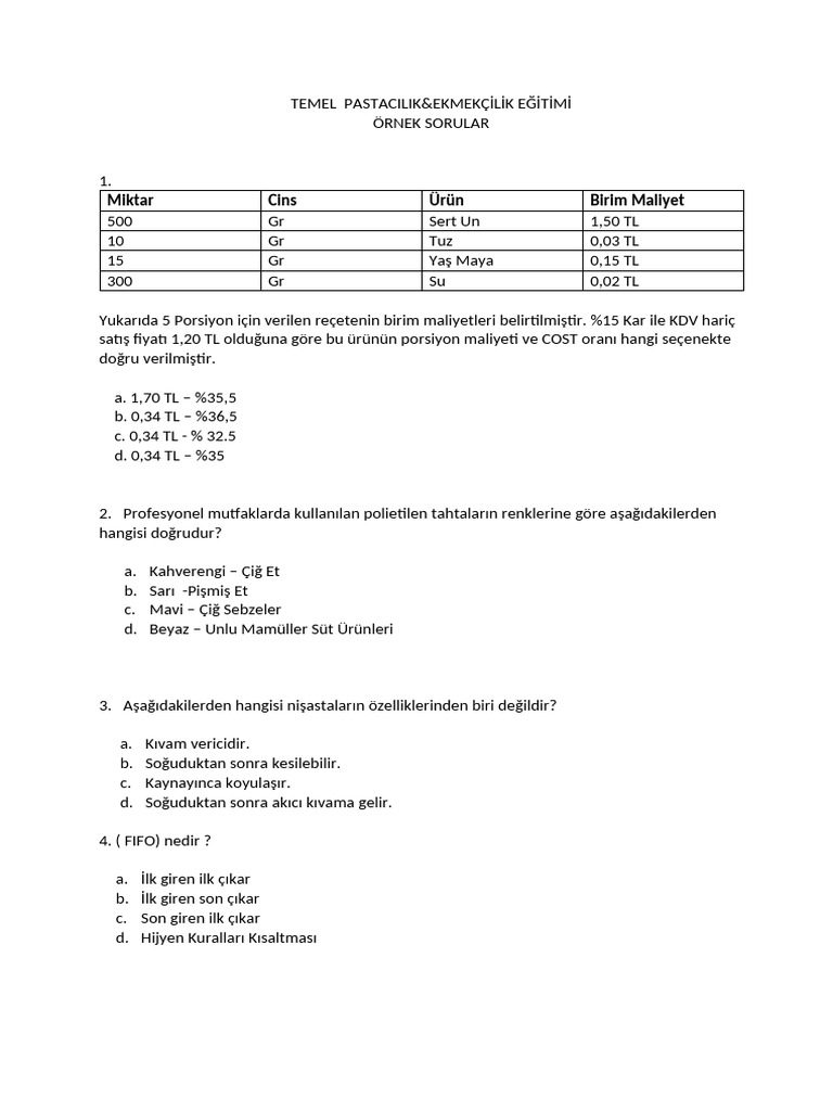 Meb Sinav Sorulari | PDF