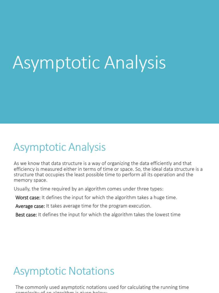 4.Asymptotic Notation | PDF | Time Complexity | Mathematical Analysis