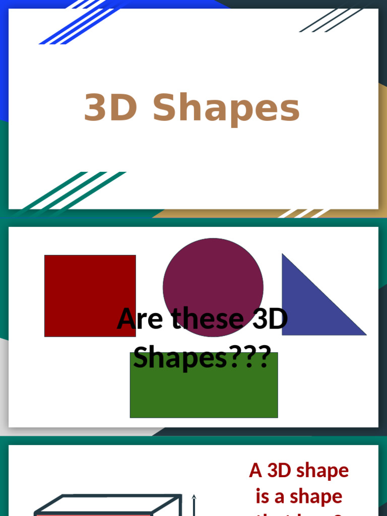 3D Shapes - Grade 4 | PDF