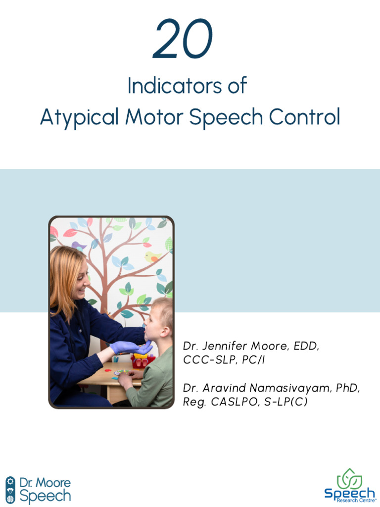 20 Indicators of Atypical Motor Speech Control | PDF | Vowel | Human Voice