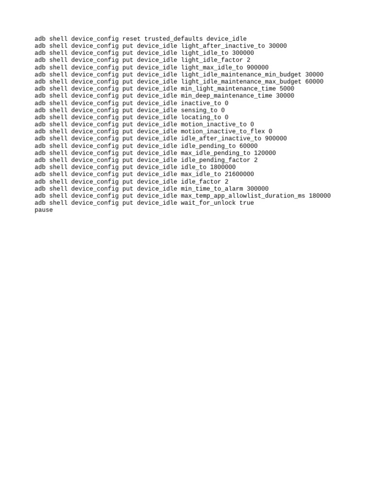 Deviceidle | PDF