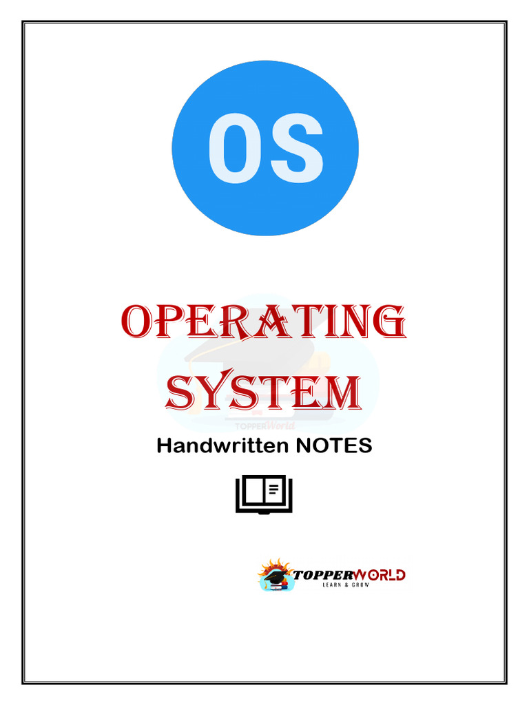 Handwritten Notes on Operating Systems | PDF