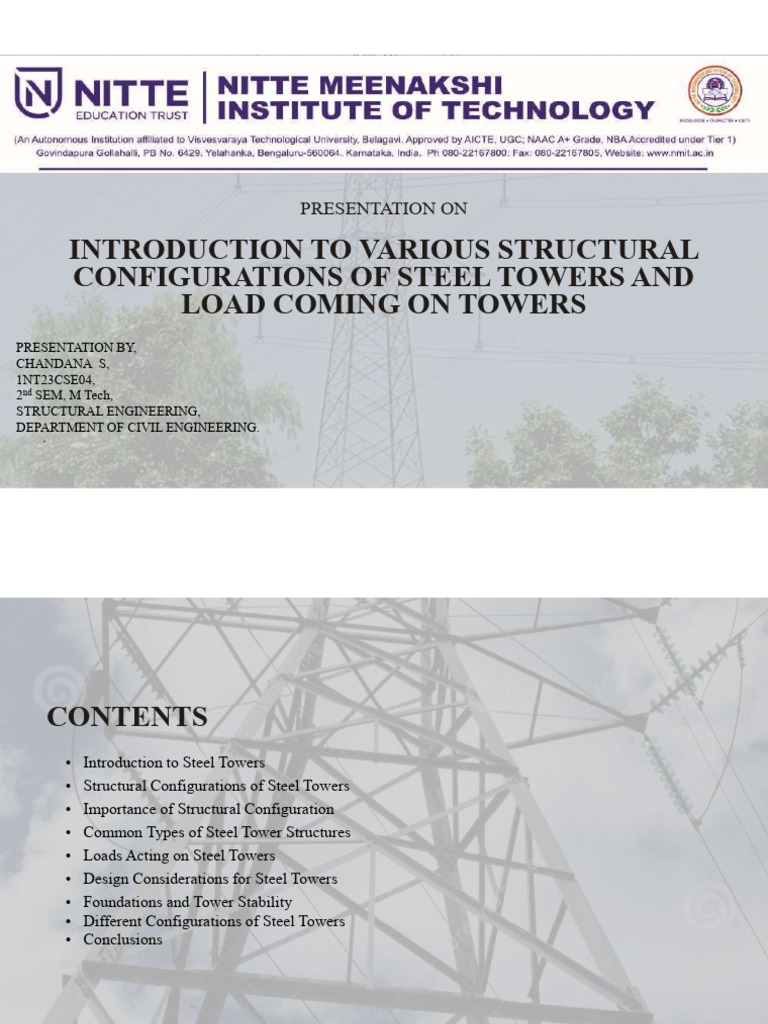 steel towers CHANDANA | PDF | Structural Load | Civil Engineering