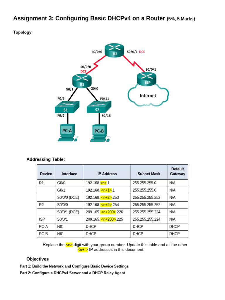 CSN205 Assignment 3- DHCPv4 | PDF | Ip Address | Router (Computing)