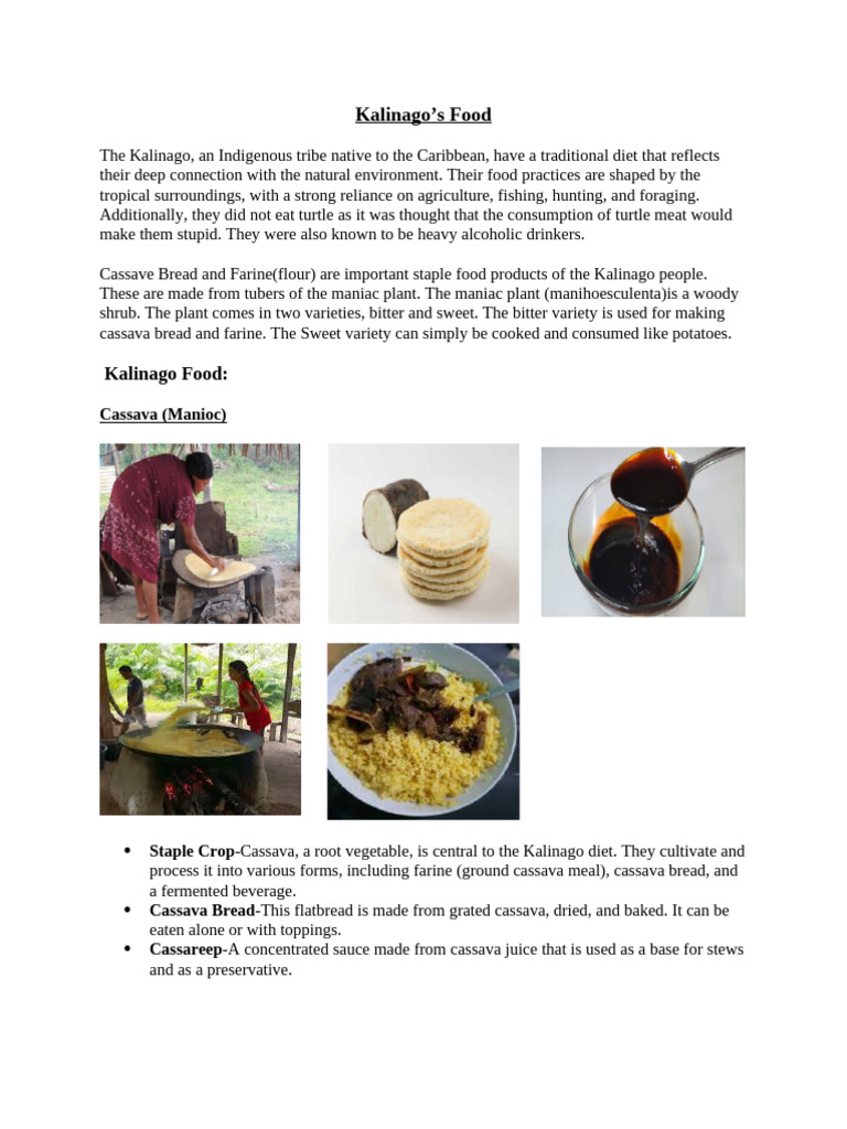 Kalinago Food | PDF | Vegetables | Foods