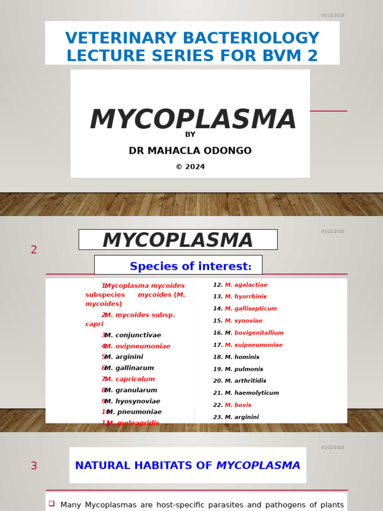 Mycoplasma Pathogens in Veterinary Medicine | PDF | Serology | Mycoplasma
