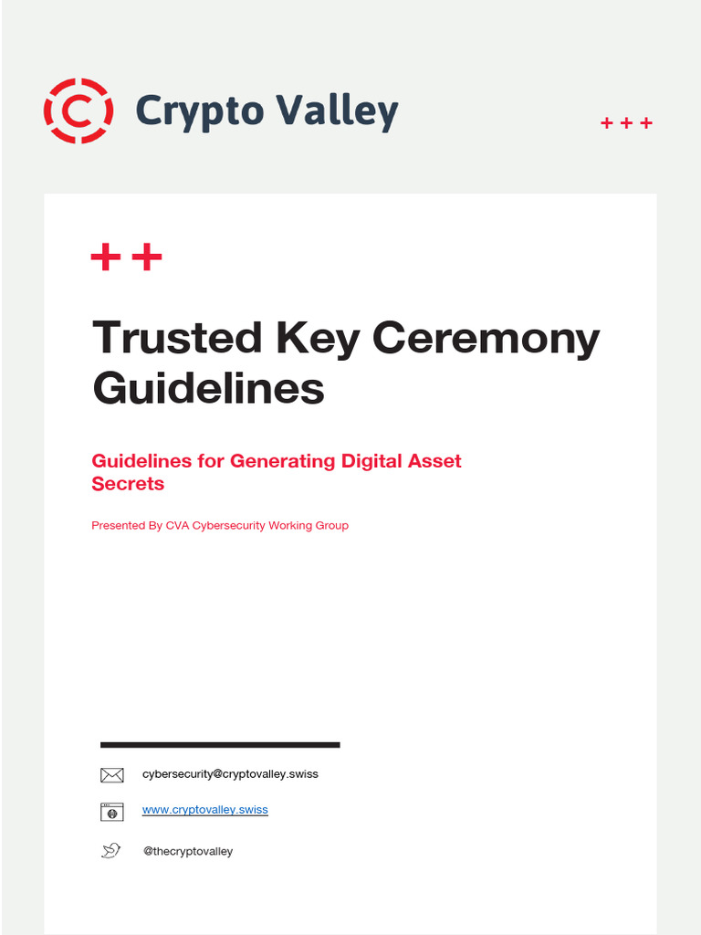 Trusted Key Ceremony Guidelines 2020 | PDF | Cryptocurrency | Computing