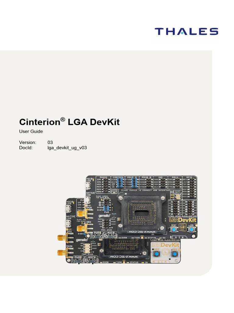 Cinterion Lga | PDF | Electrical Connector | Usb