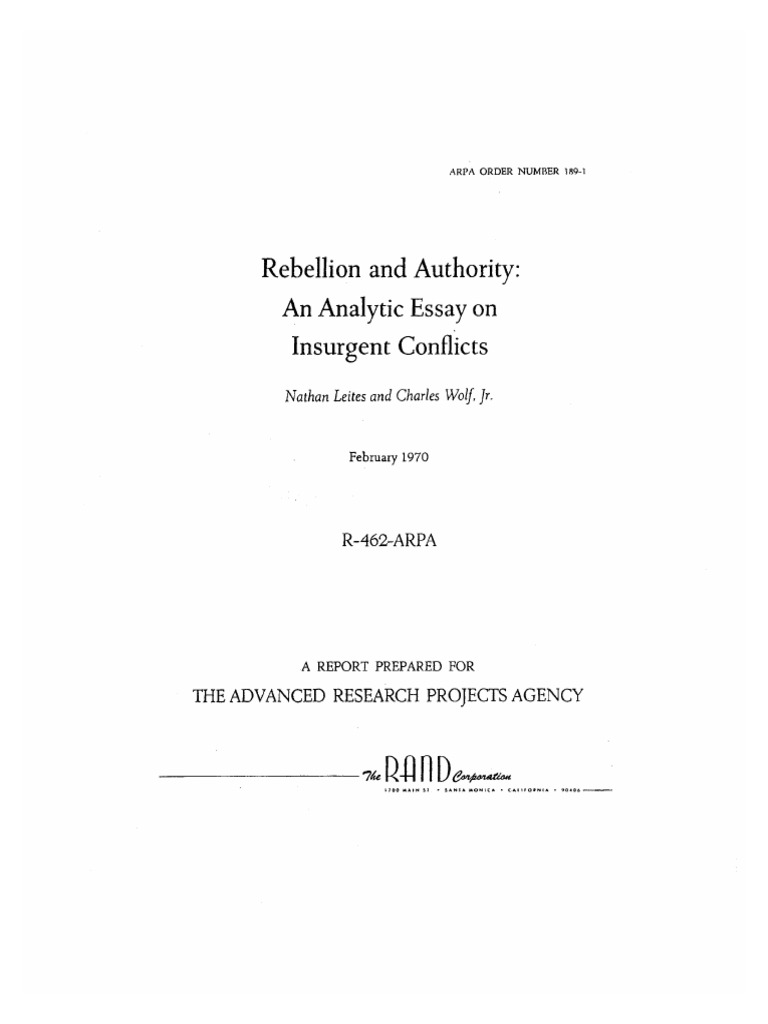 Rebellian & Authority by Nathan Leites | PDF