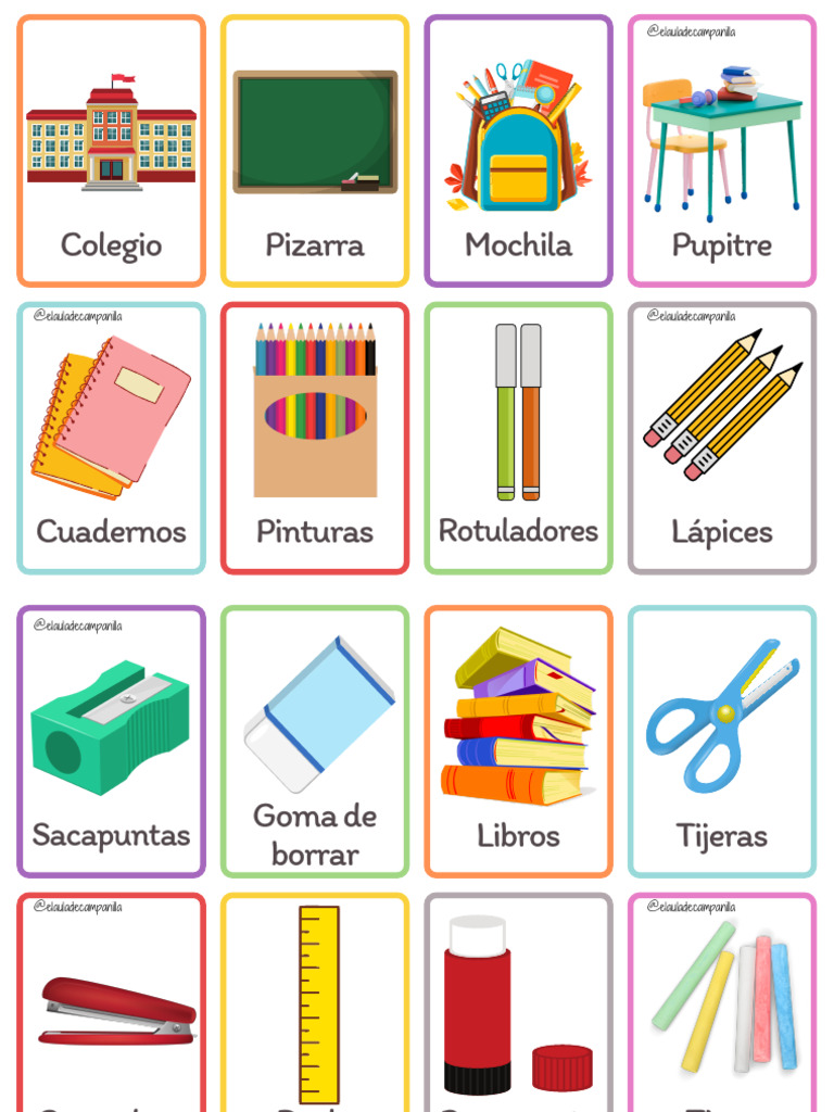 Materiales Escolares | PDF