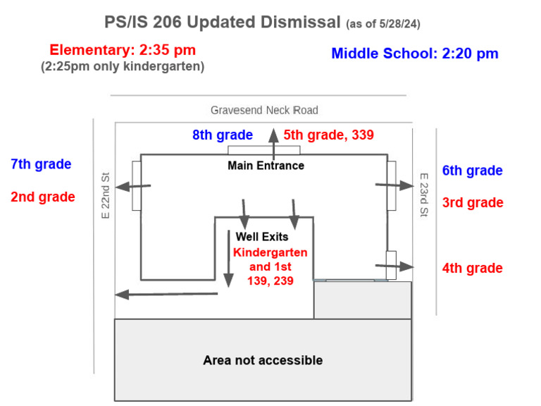 PS/IS 206 Updated Dismissal: Elementary: 2:35 PM | PDF
