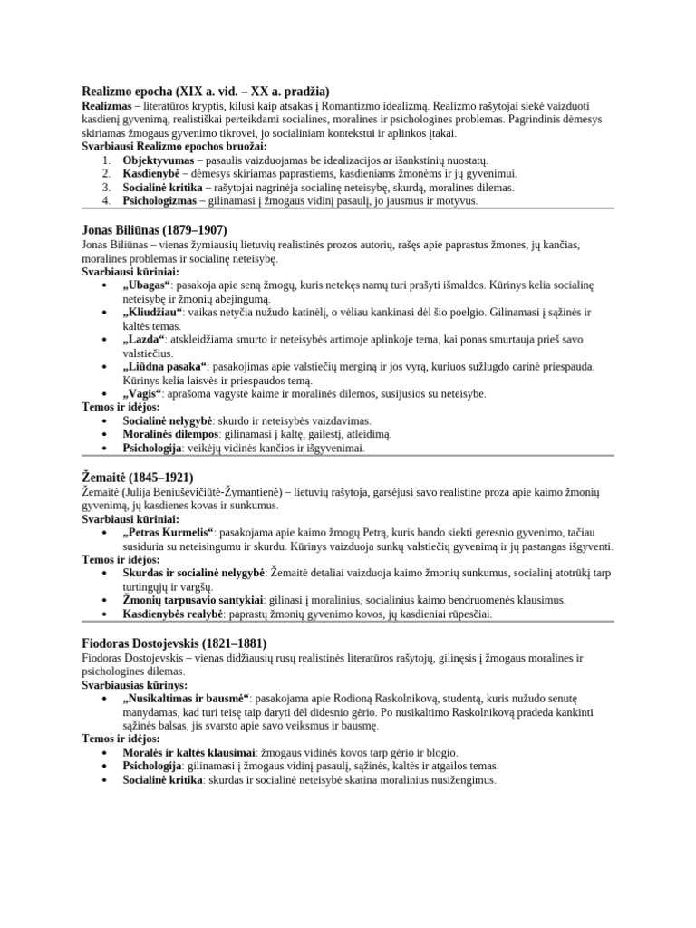 Realizmo Epocha | PDF
