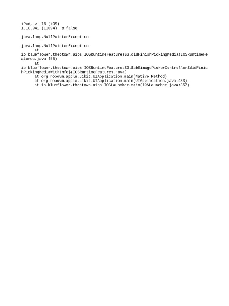 iOS App Debugging Error | PDF