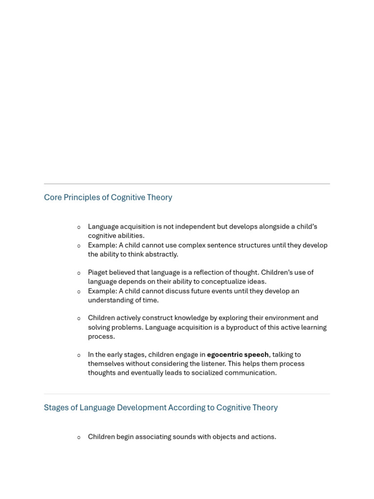 cognitive theory | PDF | Thought | Cognition