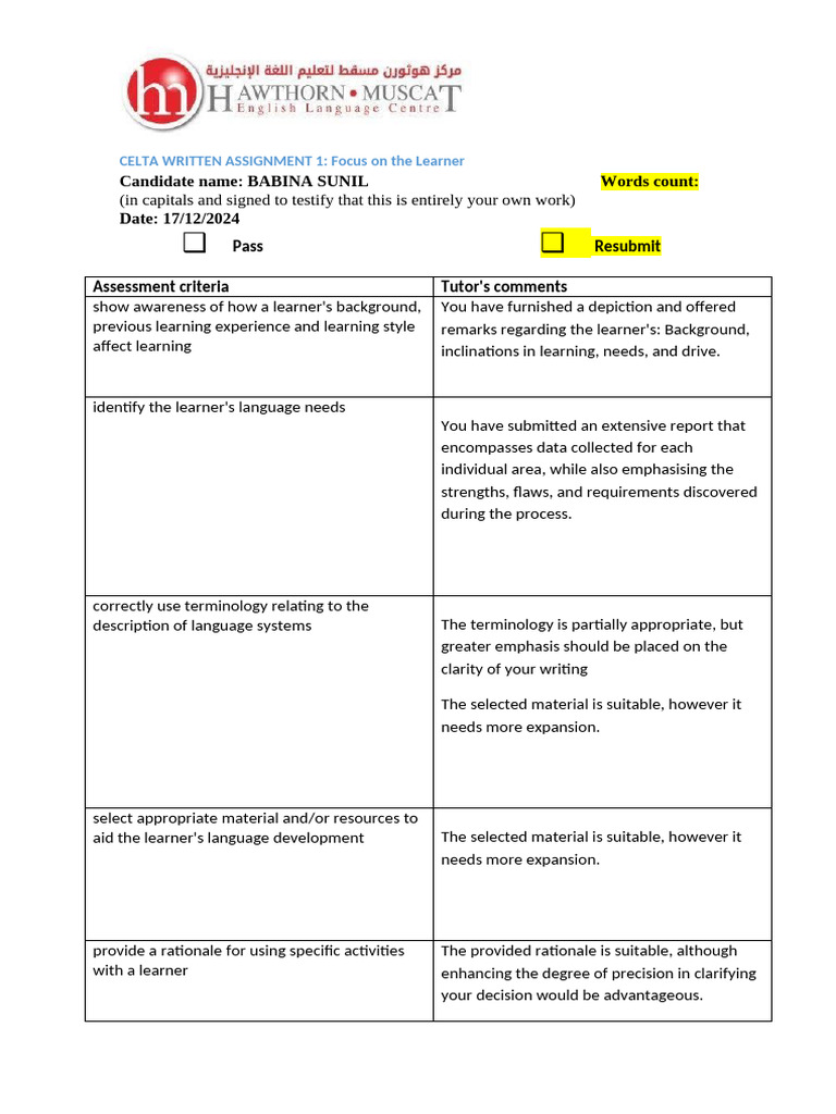 ASSIGNMENT 1 EDITED TO SD | PDF | English Language | Language Acquisition