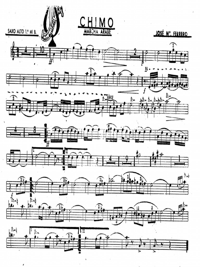 Chimo, Saxo Alto 1 | PDF