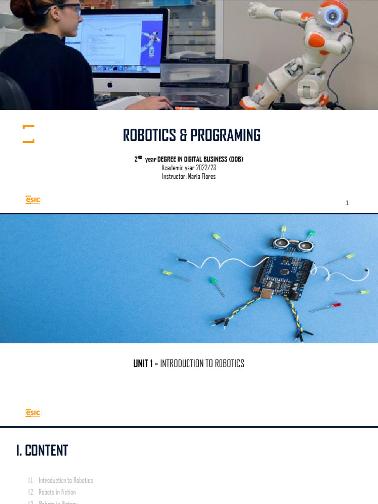 Introduction to Robotics Concepts | PDF | Robotics | Robot