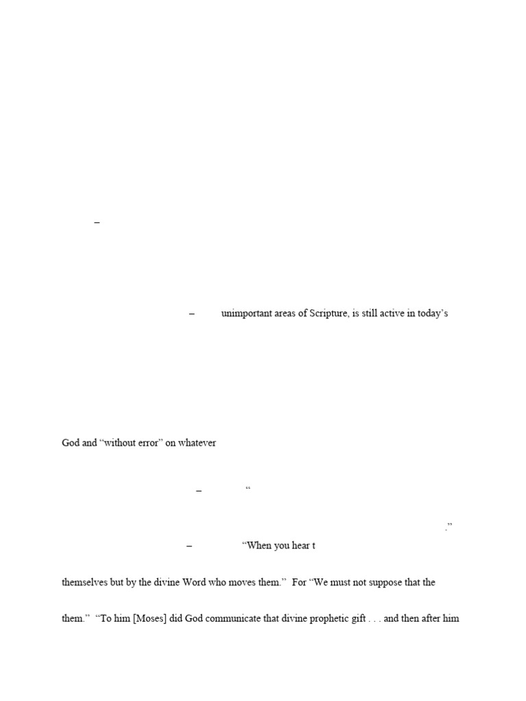 A Seismic Shift in The Inerrancy Debate by by Doug Potter | PDF ...