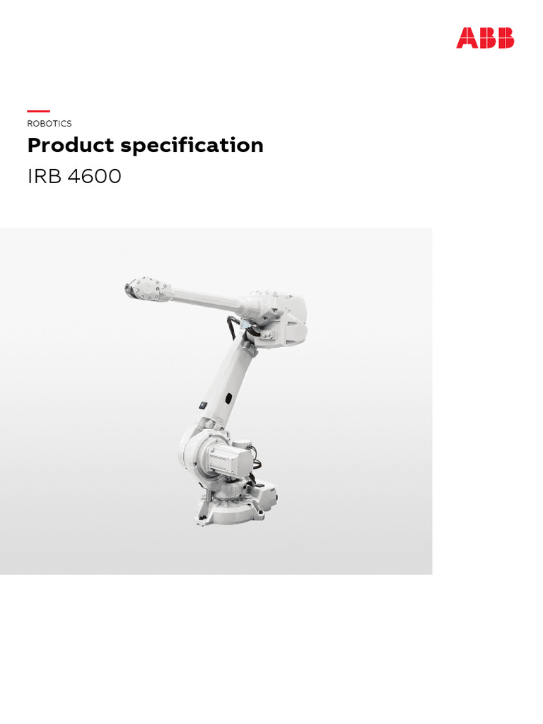 IRB 4600 On IRC5-en | PDF | Specification (Technical Standard) | Rust