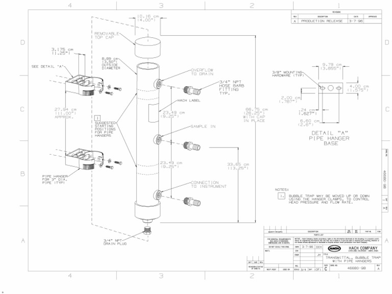 Bubble trap - drawings | PDF