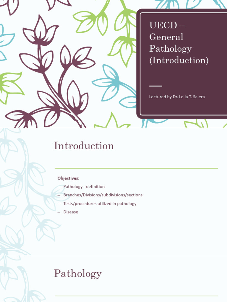 Introduction To Pathology | PDF | Cytopathology | Pathology