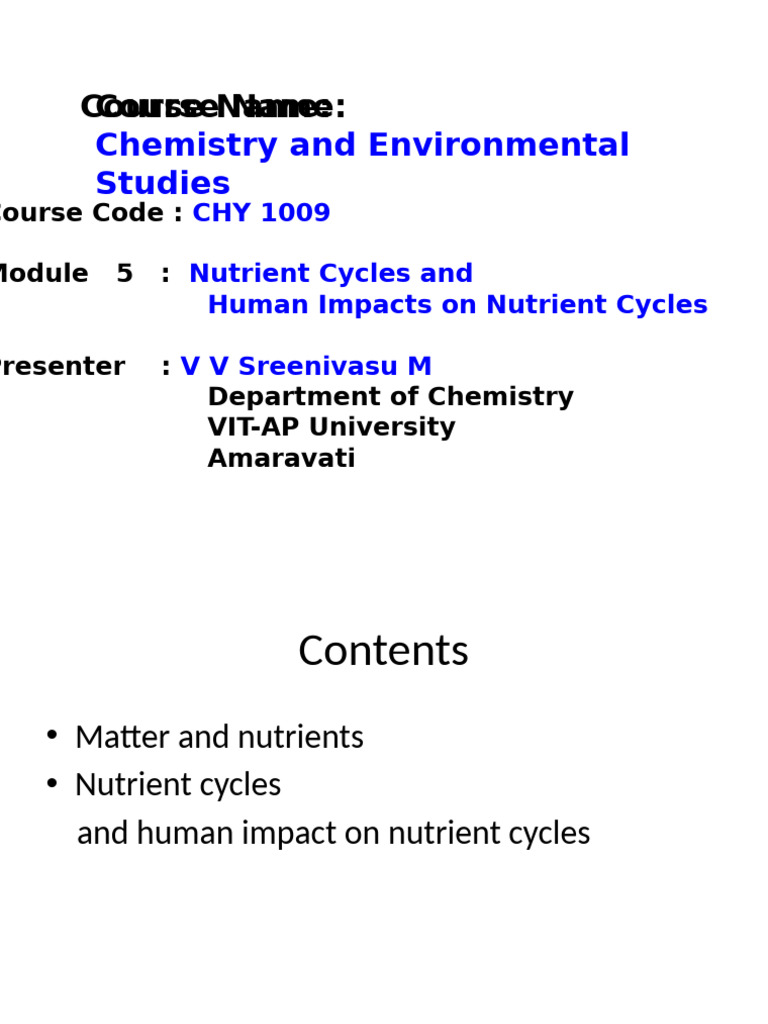 cycles chem | PDF | Nutrients | Foods
