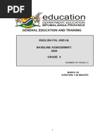 GR R BASELINE ASSESSMENT - 2023 | PDF