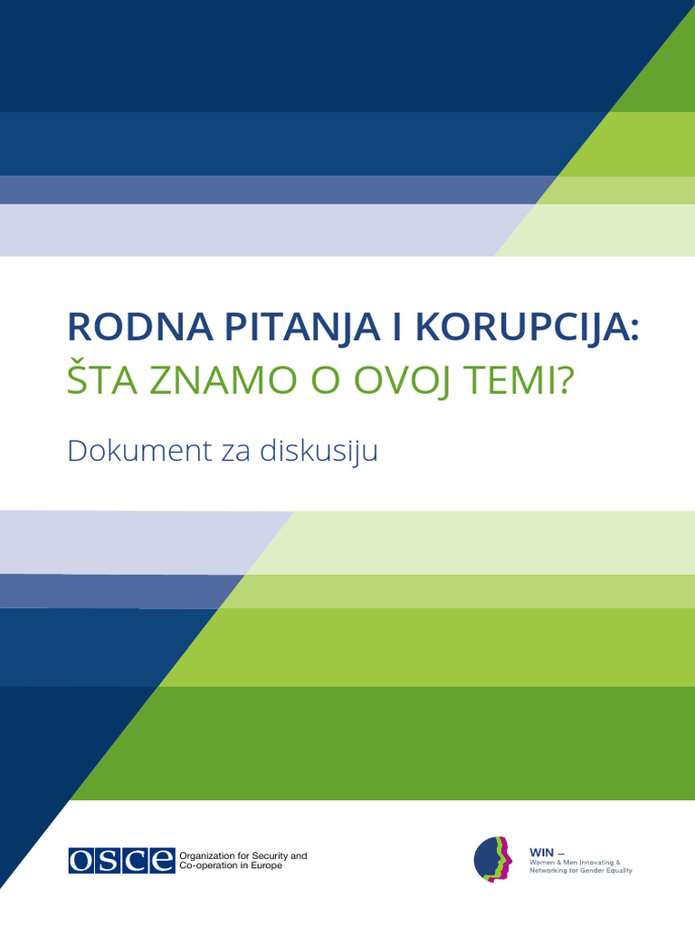 Rodna Pitanja I Korupcija:: Šta Znamo O Ovoj Temi? | PDF