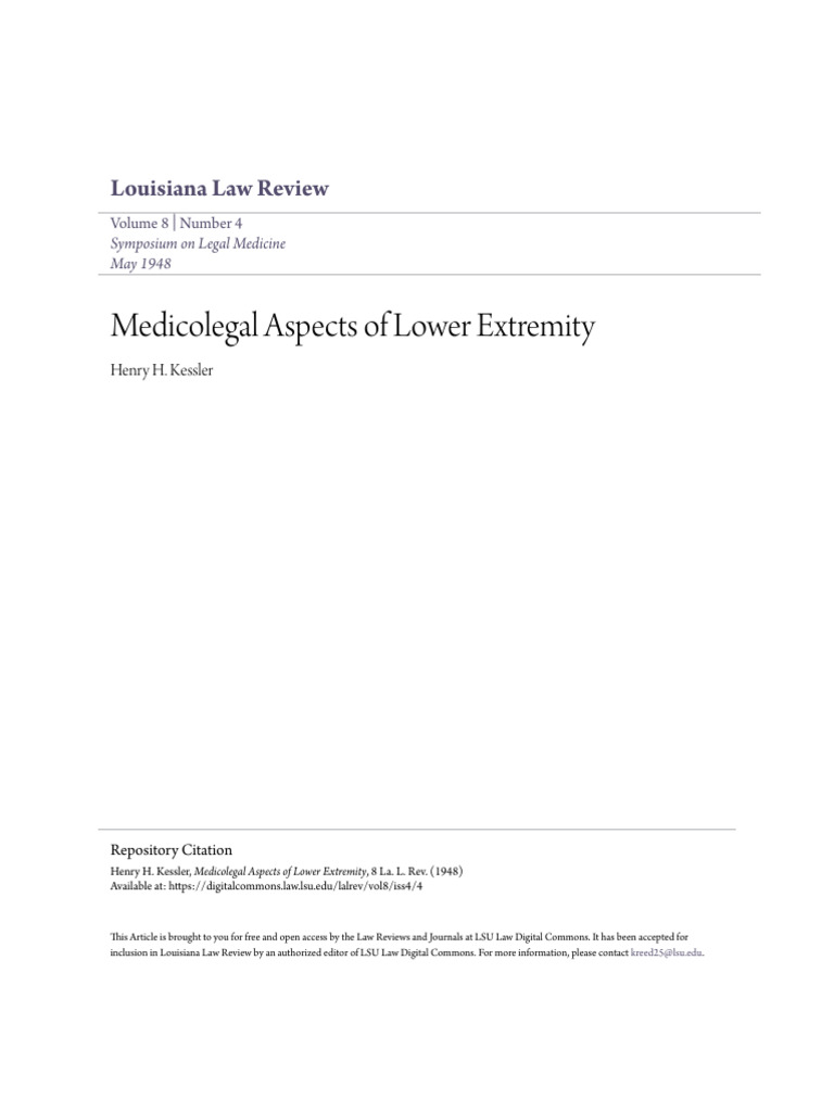 Medicolegal Aspects of Lower Extremity | PDF | Knee | Anatomical Terms ...