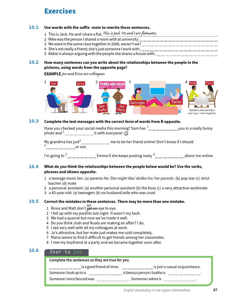 Rewrite Sentences with -mate Suffix | PDF | Linguistic Typology ...